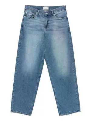 LES DEUX Faded Wide-leg Jeans - Blue