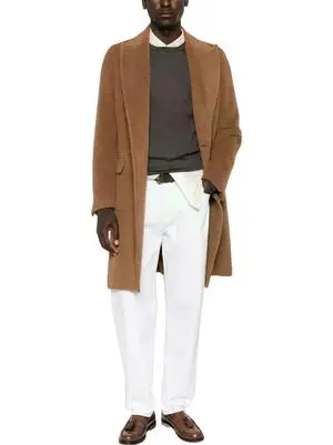 Canali Button-fastening Straight-leg Jeans - White
