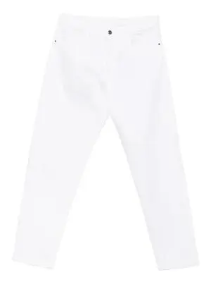 Canali Button-fastening Straight-leg Jeans - White