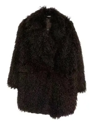Tagliatore Bouclé-texture Double-breasted Coat - Brown