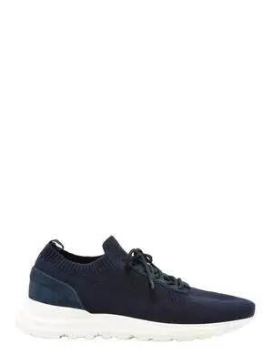 Eleventy Lace-up Panelled Sneakers - Blue