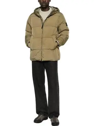 Stone Island Padded Hooded Jacket - Green