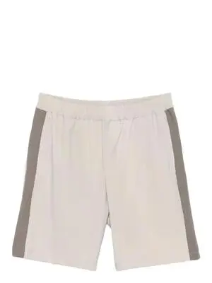Eleventy Side-stripe Shorts - Neutrals