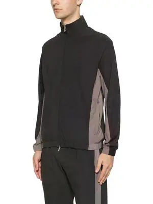 Eleventy Colour-block Track Jacket - Brown