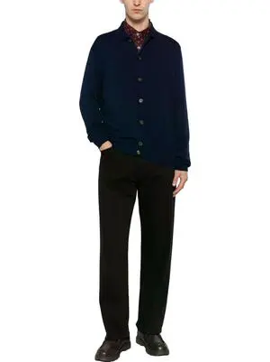 Eleventy Button-fastening Knitted Cardigan - Blue