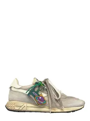 AUTRY Super Vintage" Suede-panelled Sneakers - Grey
