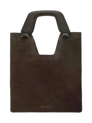 AIM Mia Suede Tote Bag - Brown