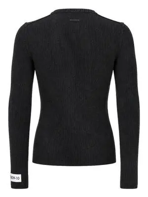 Dolce & Gabbana Ribbed Knit Sweater - Black