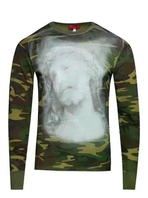 LA MASKARADE Miami Camouflage-print T-shirt - Green