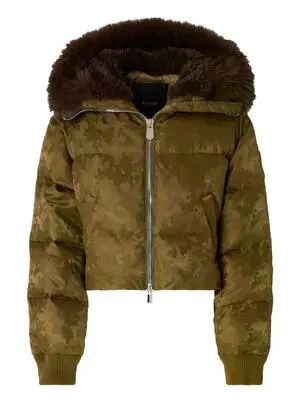 Pinko Camouflage Puffer Jacket - Green