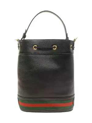 Gucci Ophidia Web Bucket Bag - Black
