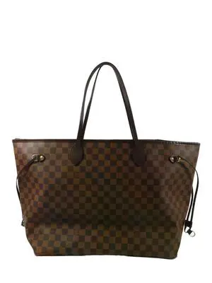 LOUIS VUITTON Louis Vuitton Damier Canvas Neverfull GM Tote Bag Brown