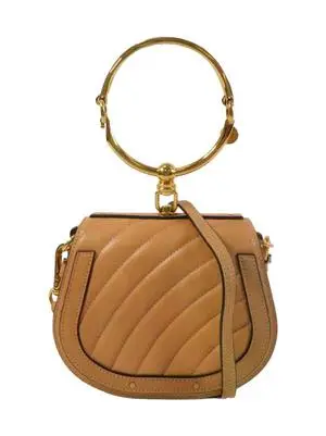Chloé Nile Leather Shoulder Bag - Neutrals