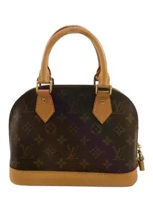 LOUIS VUITTON Alma Monogram Shoulder Bag - Brown