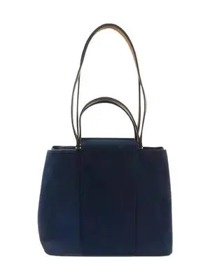 Hermès Hermès Cabag PM Canvas Shoulder Bag Blue