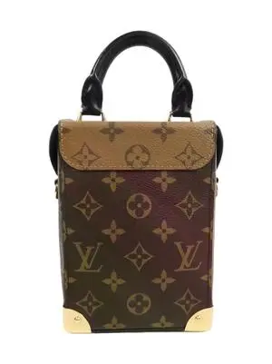 LOUIS VUITTON Monogram Reverse Camera Box Cross Body Bag - Brown