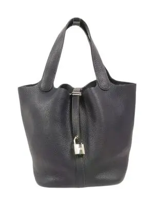 Hermès Mm Picotin Lock Tote Bag - Blue