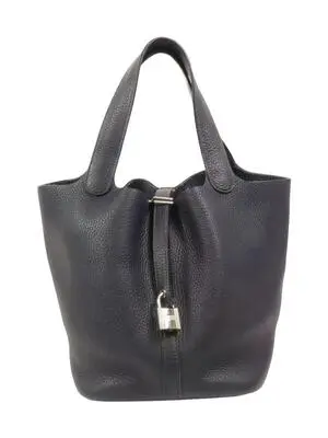 Hermès Mm Picotin Lock Tote Bag - Blue