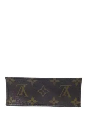 LOUIS VUITTON Petit Sac Plat Monogram Tote Bag - Brown