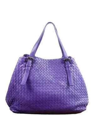 Bottega Veneta Intrecciato Shoulder Bag - Purple