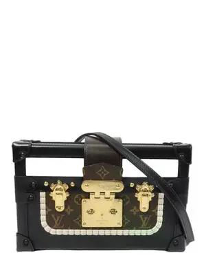 LOUIS VUITTON Petite Malle Shoulder Bag - Black