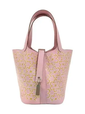 Hermès Picotin Micro Daisy Mini Bucket Bag - Pink