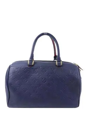 LOUIS VUITTON Speedy Bandoulière Tote Bag - Blue