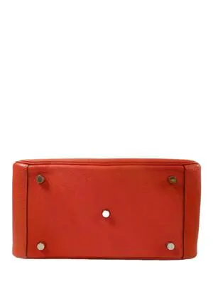 Hermès 26 Lindy Leather Tote Bag - Red