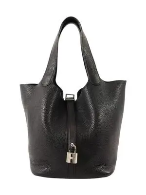 Hermès Hermès 2017 Picotin MM Tote Bag Black