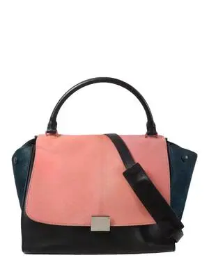 Celine Celine Trapeze Two-Way Tote Bag Green