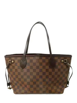 LOUIS VUITTON Damier Ebene Neverfull Pm Tote Bag - Brown