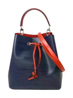 LOUIS VUITTON Louis Vuitton Neo Noe MM Epi Leather Shoulder Bag Blue