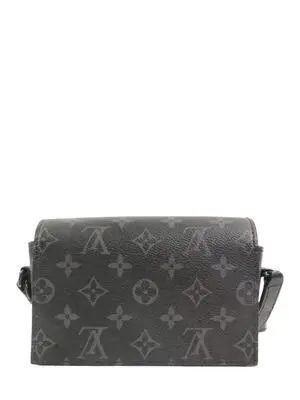 LOUIS VUITTON Steamer Monogram Eclipse Shoulder Bag - Black