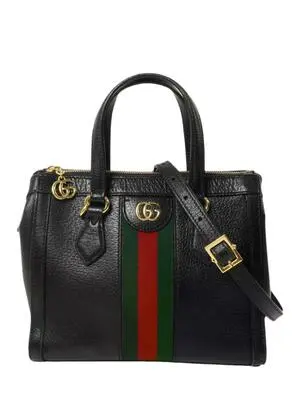 Gucci Ophidia Leather Shoulder Bag - Black