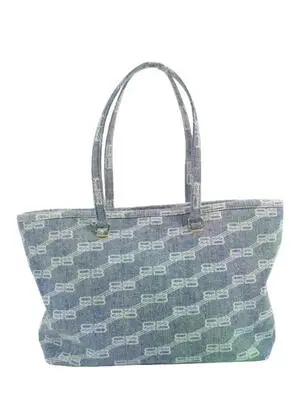 Balenciaga Bb Monogram Tote Bag - Blue