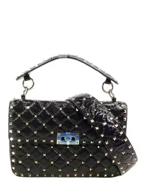 Valentino Garavani Rockstud Spike Shoulder Bag - Black