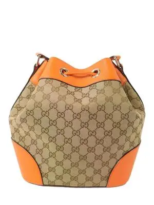 Gucci Gg Pattern Bucket Bag - Neutrals