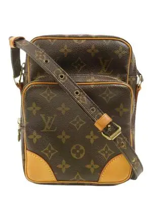 LOUIS VUITTON Monogram Canvas Crossbody Bag - Brown