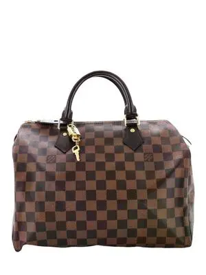 LOUIS VUITTON Speedy 30 Satchel Handbag - Brown