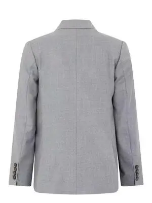 SLOWEAR Double-breasted Peaked-lapel Jacket - Grey