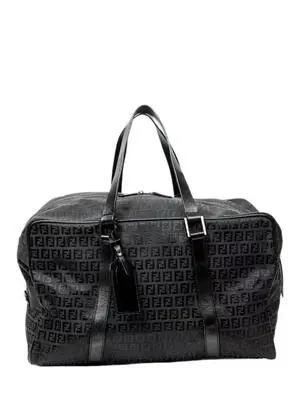 Fendi Zucchino Pattern Travel Bag - Black