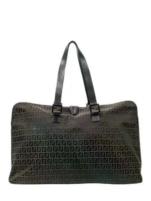 Fendi Ff Monogram Luggage - Brown