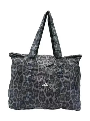 Adidas By Stella McCartney Leopard Print Logo Tote Bag - Grey
