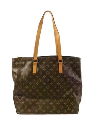 LOUIS VUITTON Monogram Canvas Cabas Mezzo Tote Bag - Brown