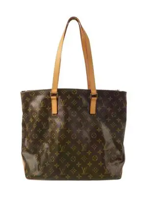 LOUIS VUITTON Monogram Canvas Cabas Mezzo Tote Bag - Brown