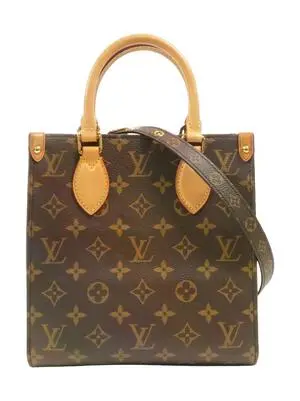 LOUIS VUITTON Sac Plat Bb Monogram Tote Bag - Brown