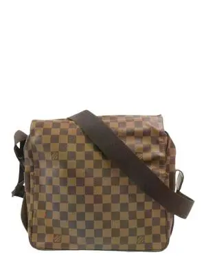 LOUIS VUITTON Damier Ebene Canvas Naviglio Messenger Bag - Brown
