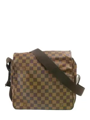LOUIS VUITTON Damier Ebene Canvas Naviglio Messenger Bag - Brown