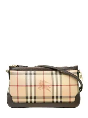Burberry Haymarket Check Coated Canvas Peyton Crossbody Bag - Neutrals