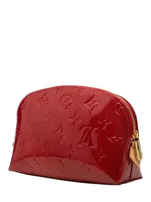LOUIS VUITTON Monogram Vernis Cosmetic Pouch - Red
